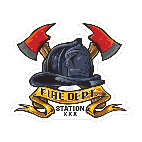 Custom Firefighter Stickers – Union Made Stickers