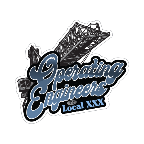 Custom Operating Engineer Stickers – Union Made Stickers