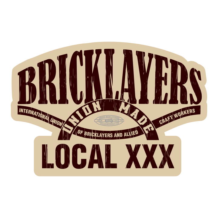 Custom Bricklayer Stickers – Union Made Stickers