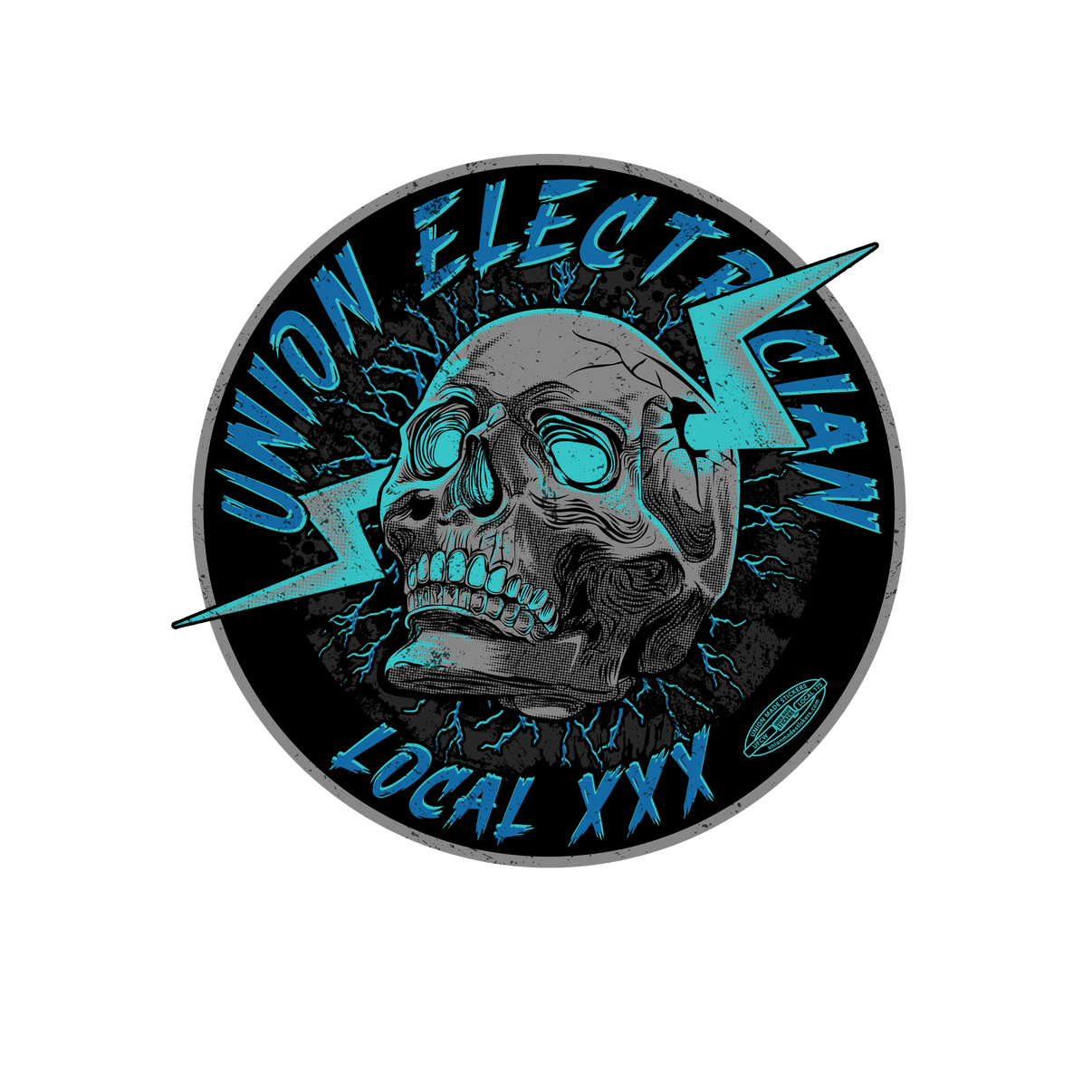 Electric Skull – Union Made Stickers