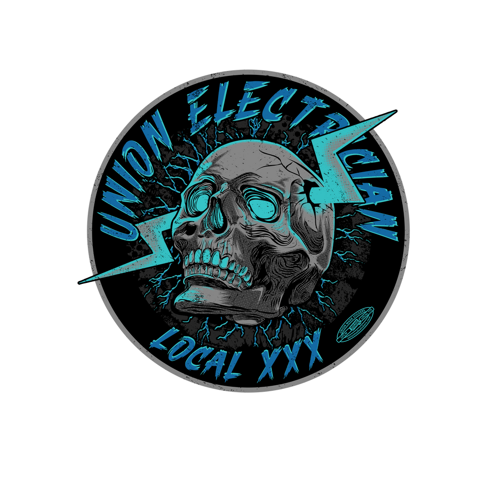 Electric Skull – Union Made Stickers