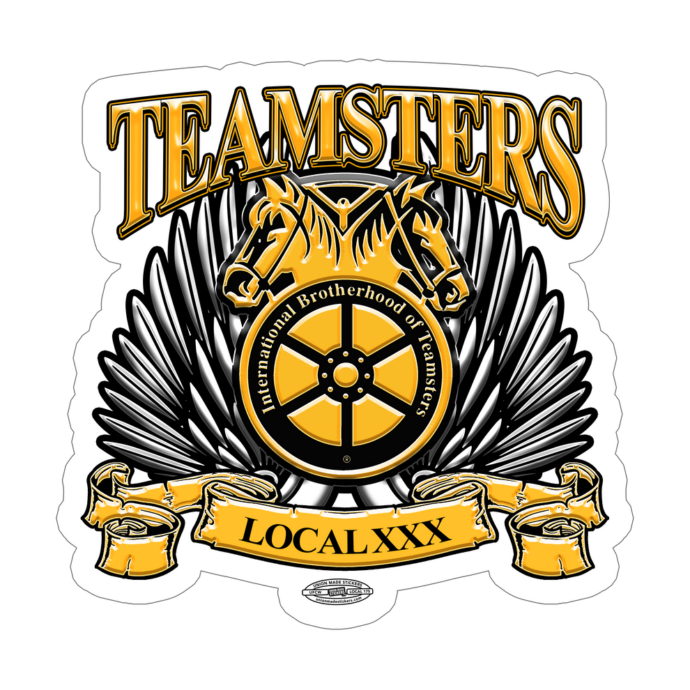 Teamsters Wings – Union Made Stickers