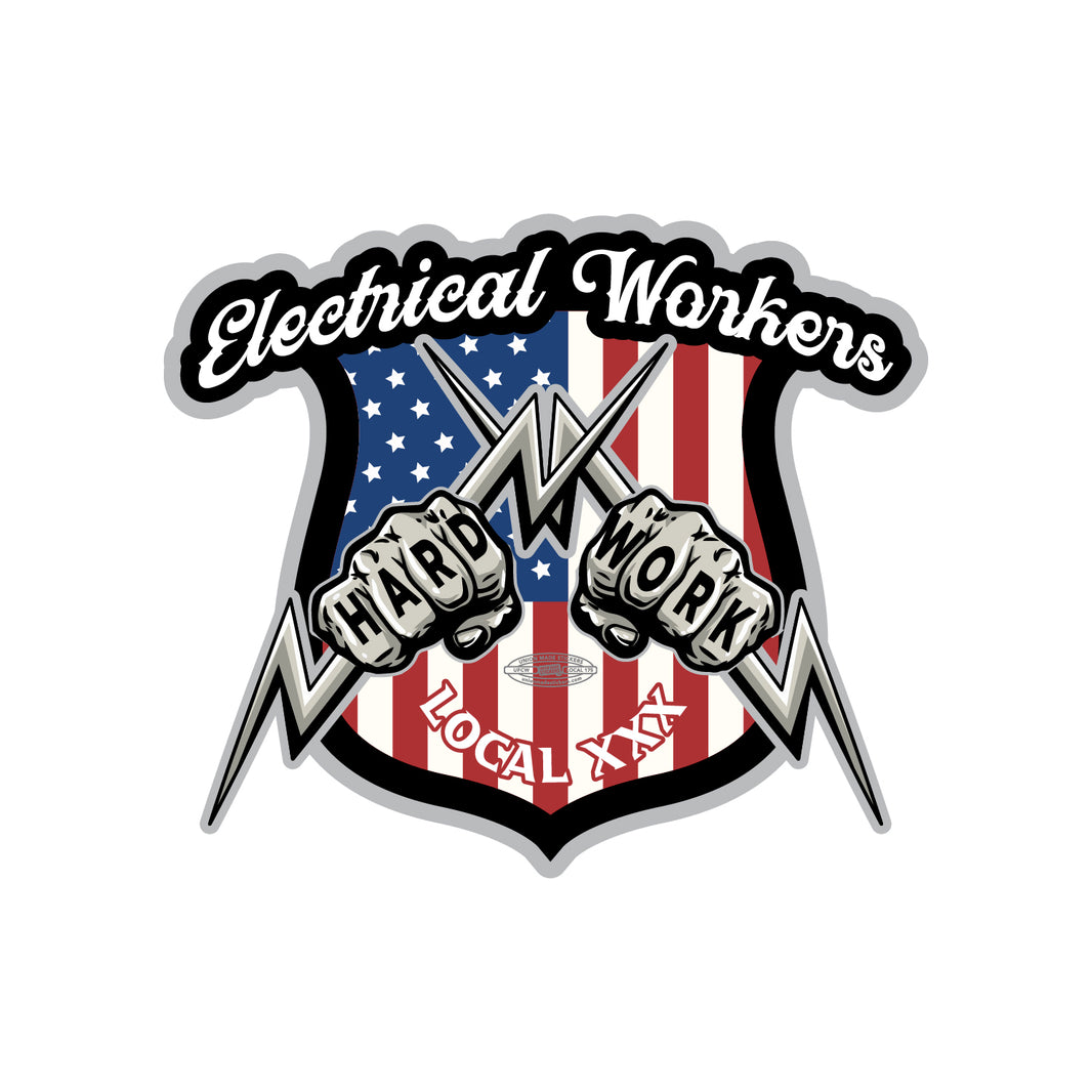 Custom Electrical Worker Stickers – Union Made Stickers