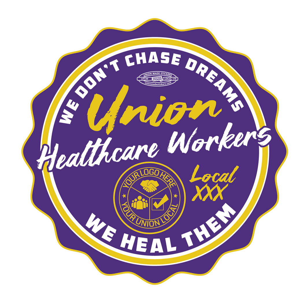 Custom Healthcare Worker Stickers – Union Made Stickers
