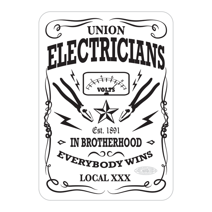 Custom Electrical Worker Stickers – Union Made Stickers