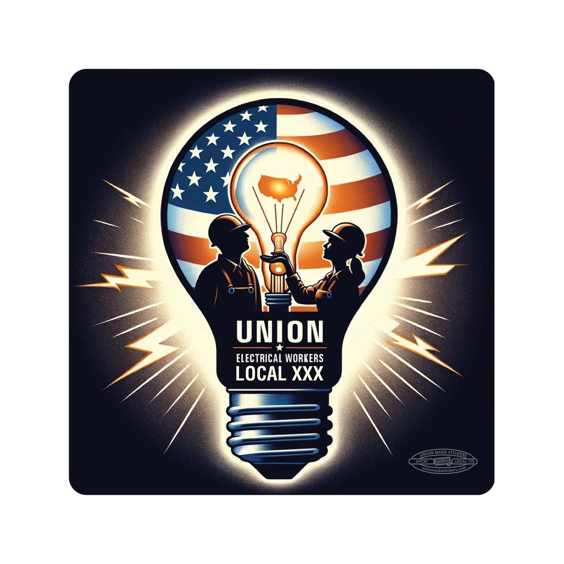 Lighting America – Union Made Stickers
