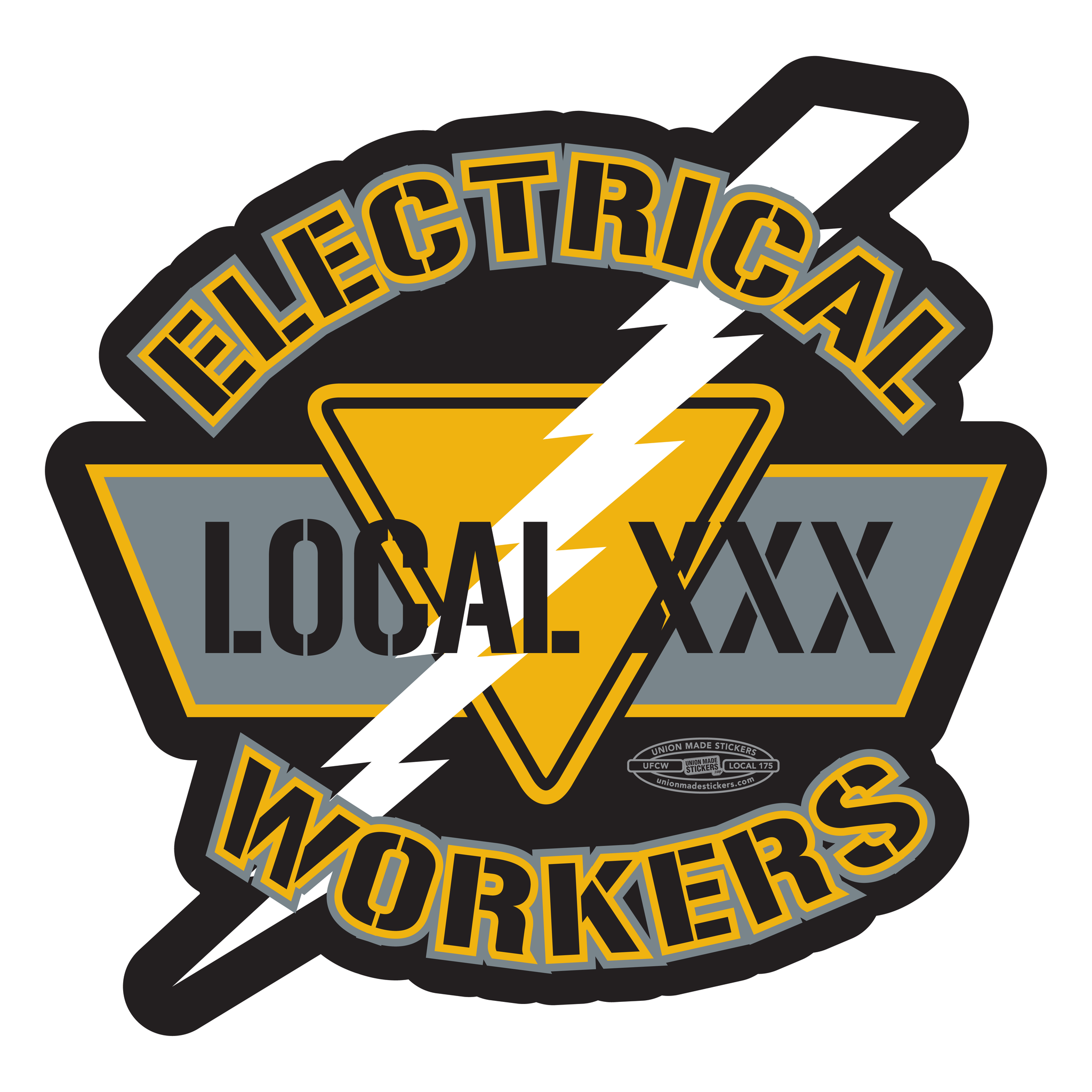 Super Bolt Crest – Union Made Stickers