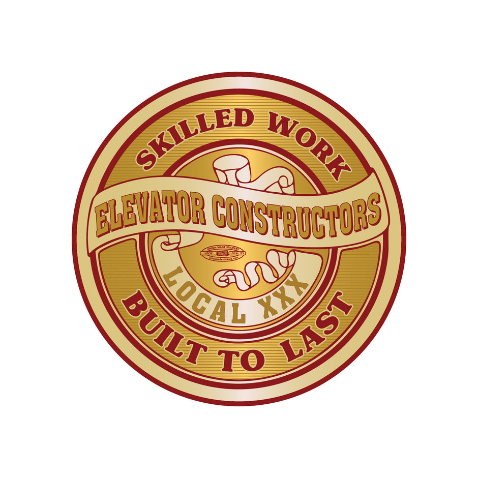 Custom Elevator Constructor Stickers – Union Made Stickers