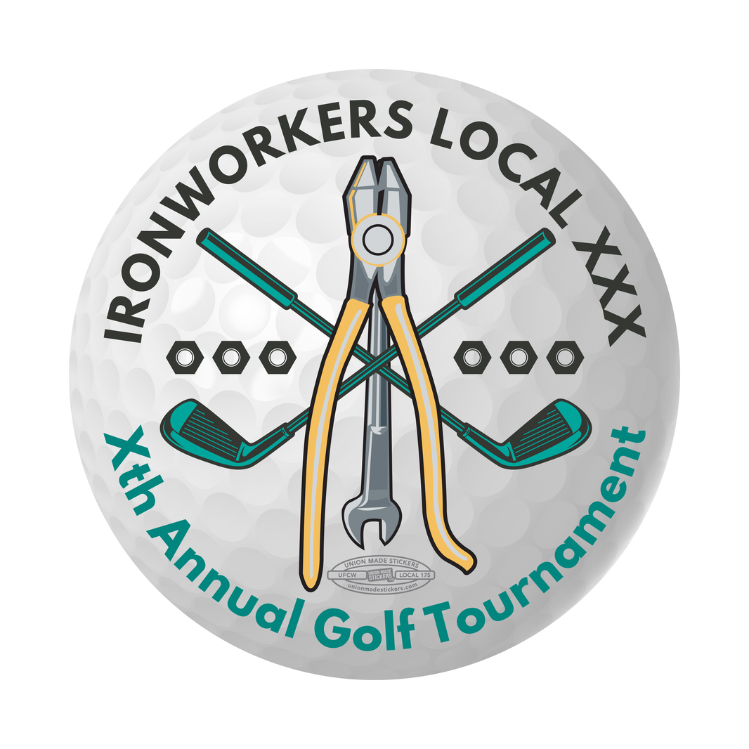 Golf Tournament Stickers – Union Made Stickers