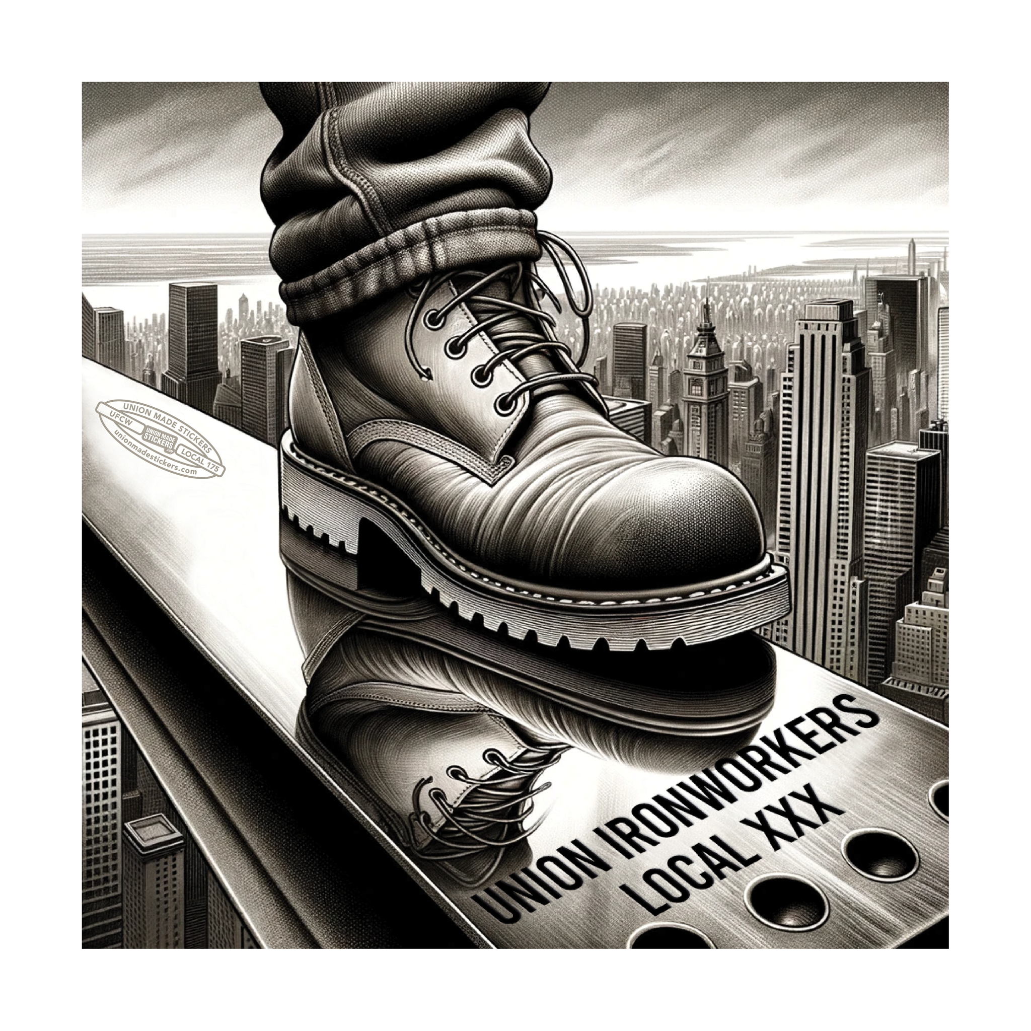 Work Boot – Union Made Stickers