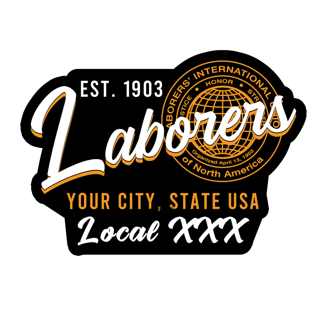Custom Laborer Stickers – Union Made Stickers