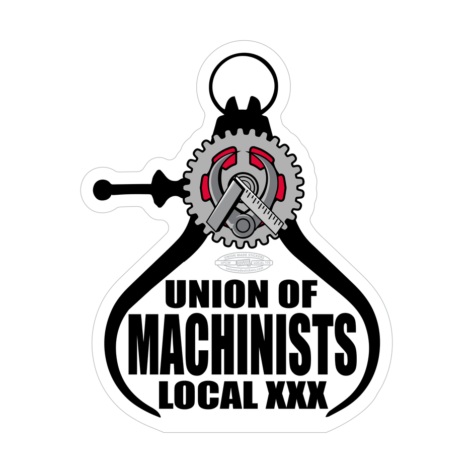 Custom Machinist Stickers – Union Made Stickers
