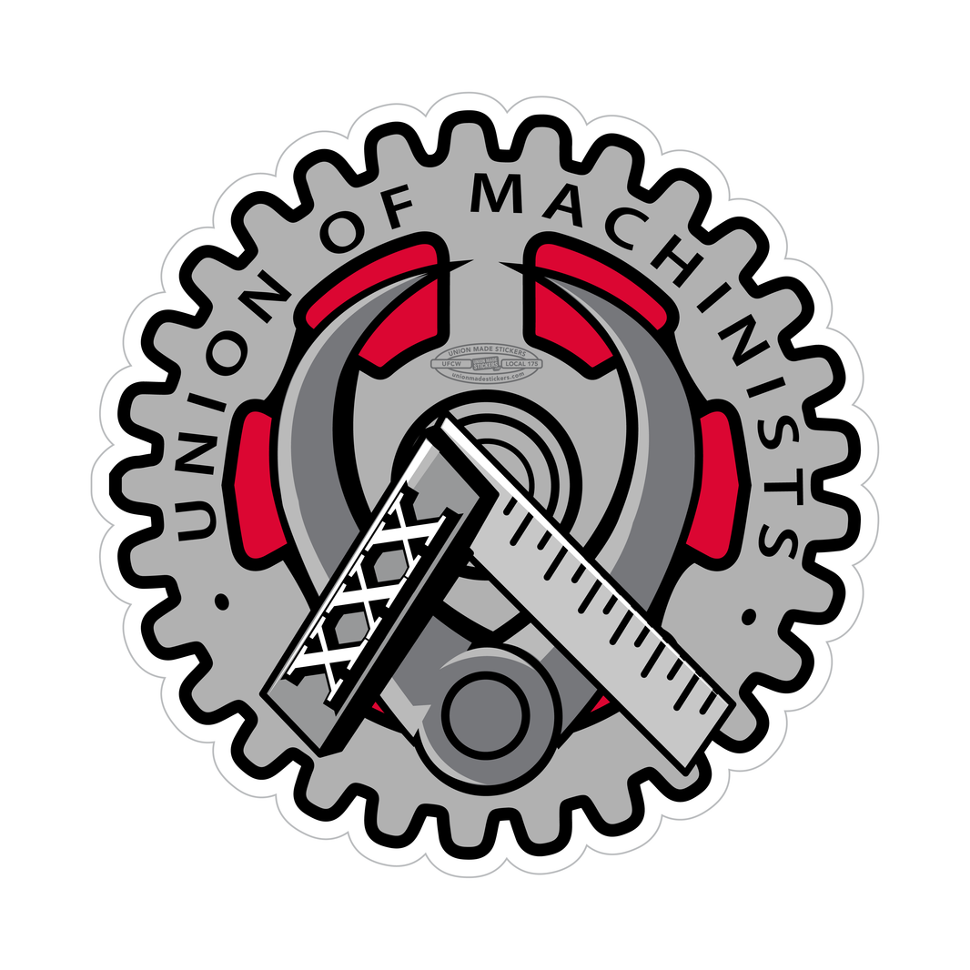 Custom Machinist Stickers – Union Made Stickers