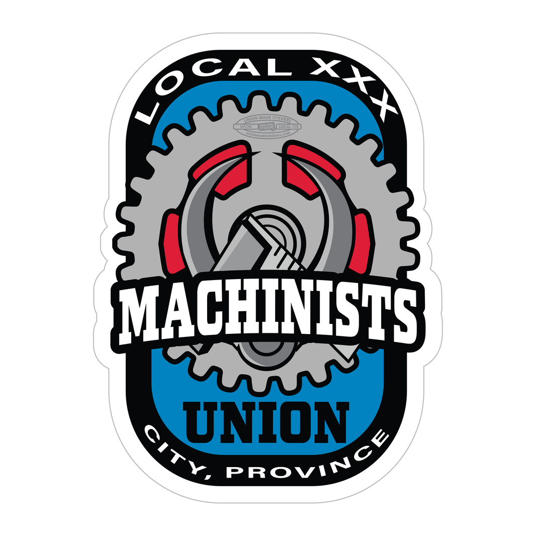 Custom Machinist Stickers – Union Made Stickers