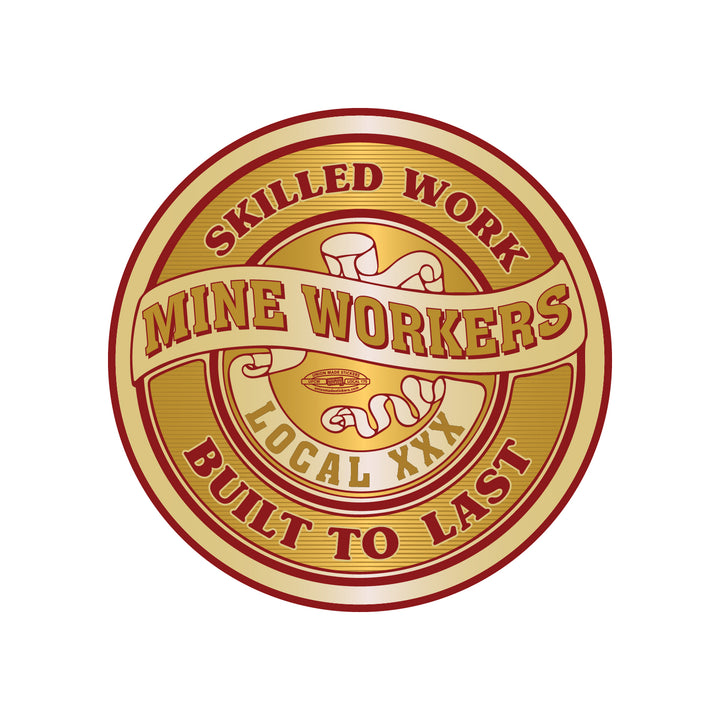 Custom Mine Worker Stickers – Union Made Stickers
