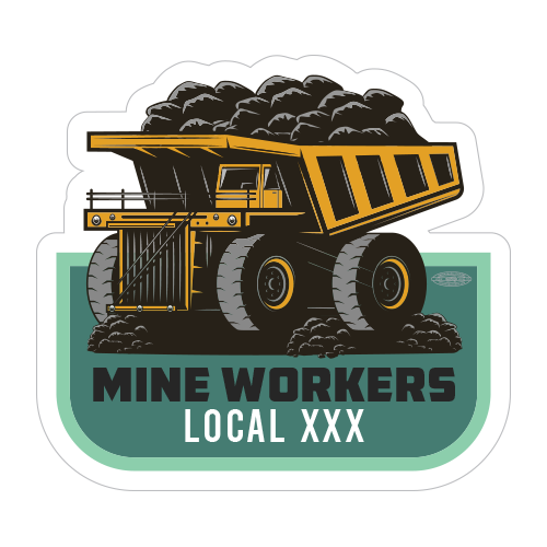 Mining Truck – Union Made Stickers
