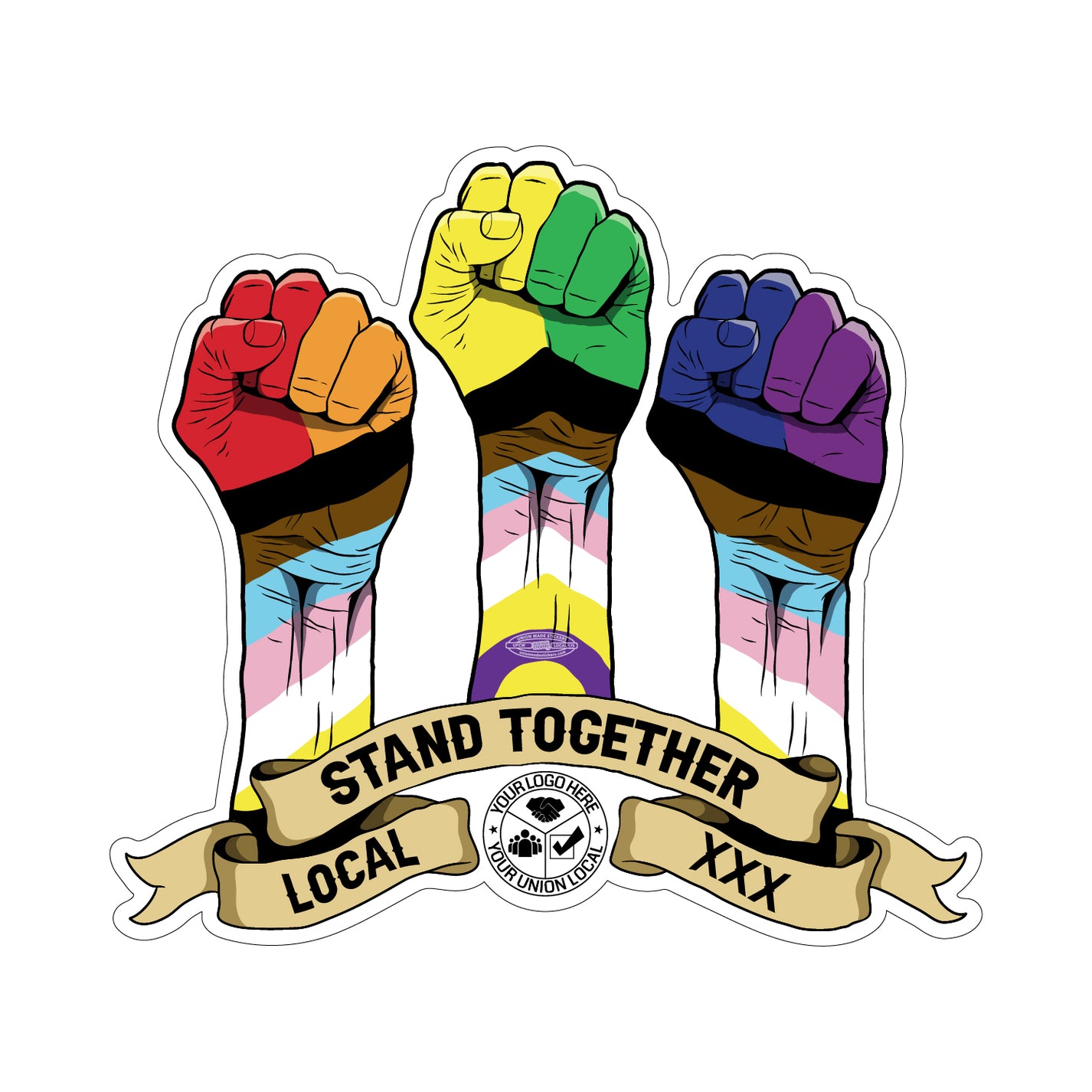 Stand Together – Union Made Stickers