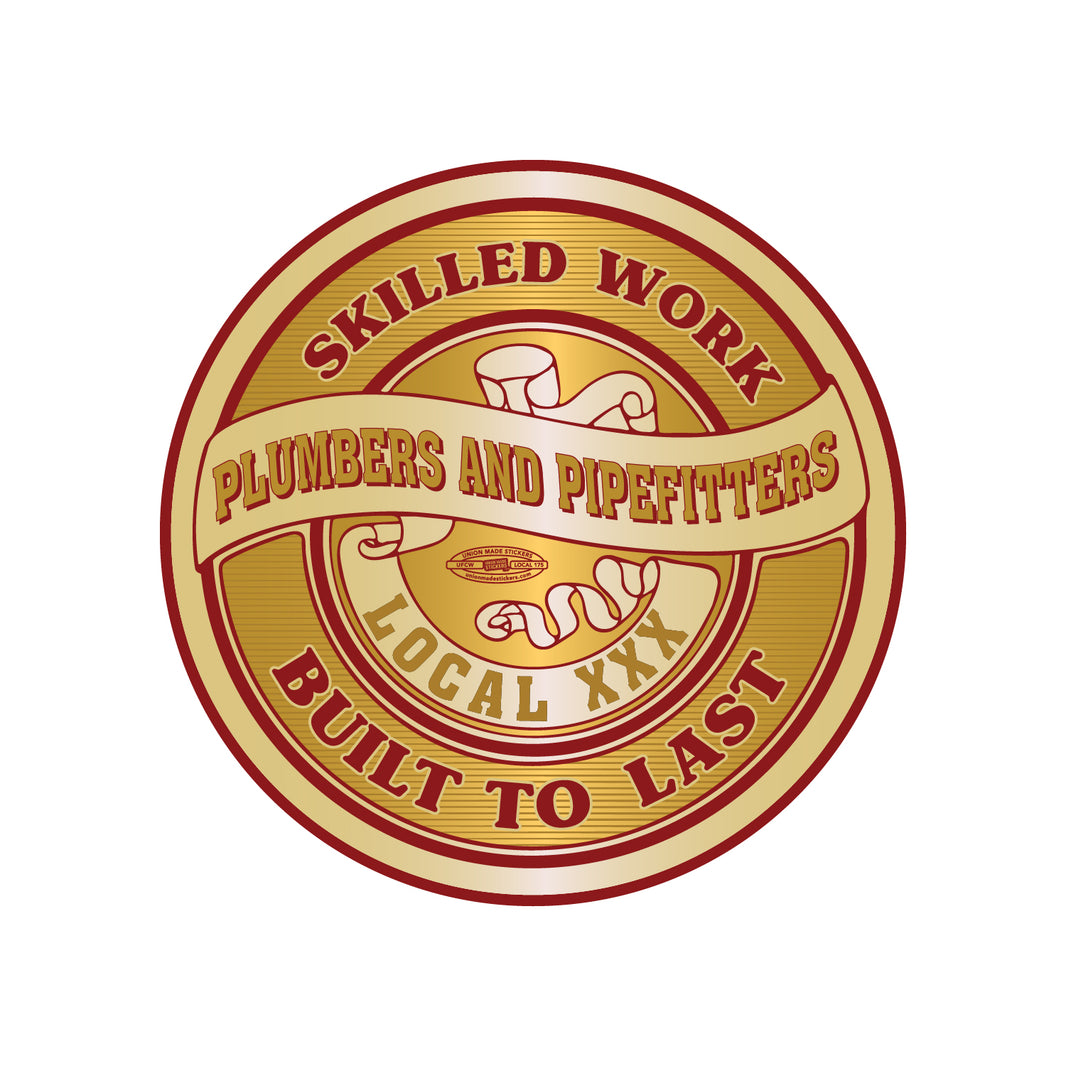 Custom Plumbing, Pipefitting, Sprinkler Fitting, and Welding Stickers ...