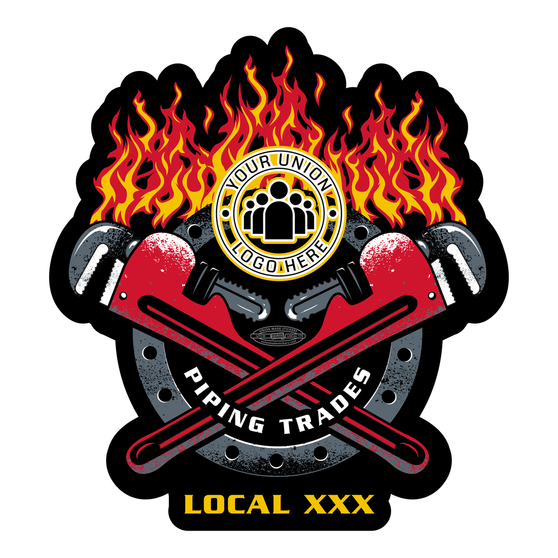 Fired Up – Union Made Stickers