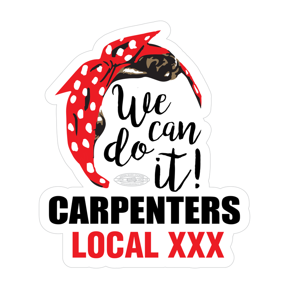 Custom Carpenter Stickers – Union Made Stickers