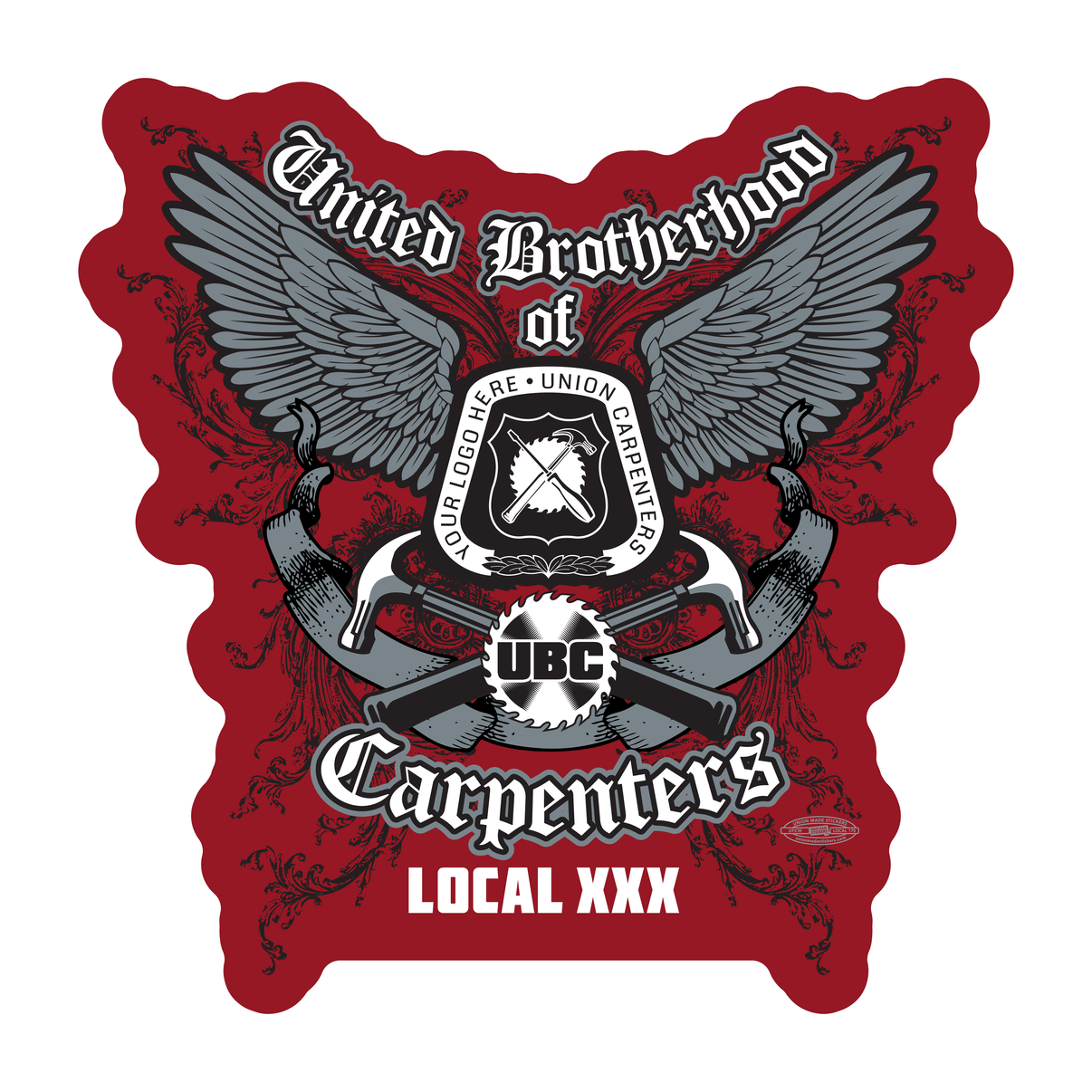 Wings Hammers – Union Made Stickers