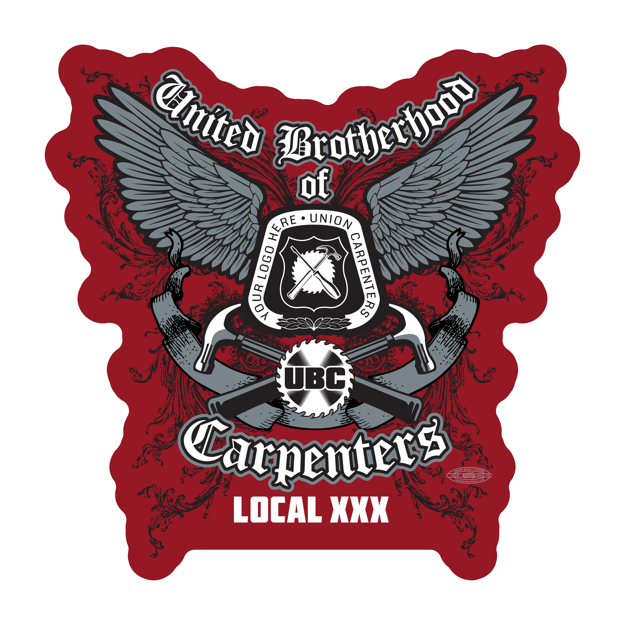 Wings Hammers – Union Made Stickers