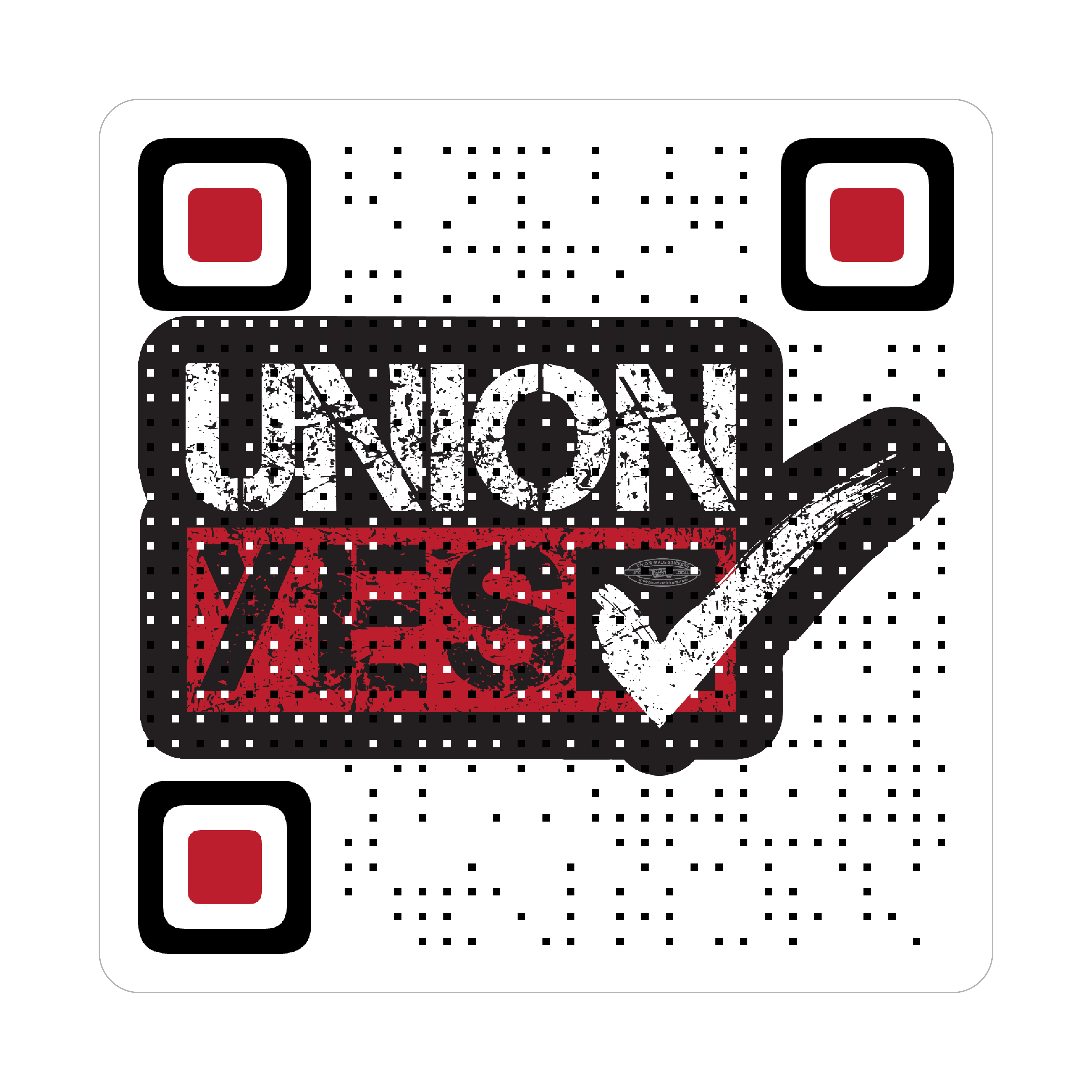 Premium QR Code Stickers – Union Made Stickers