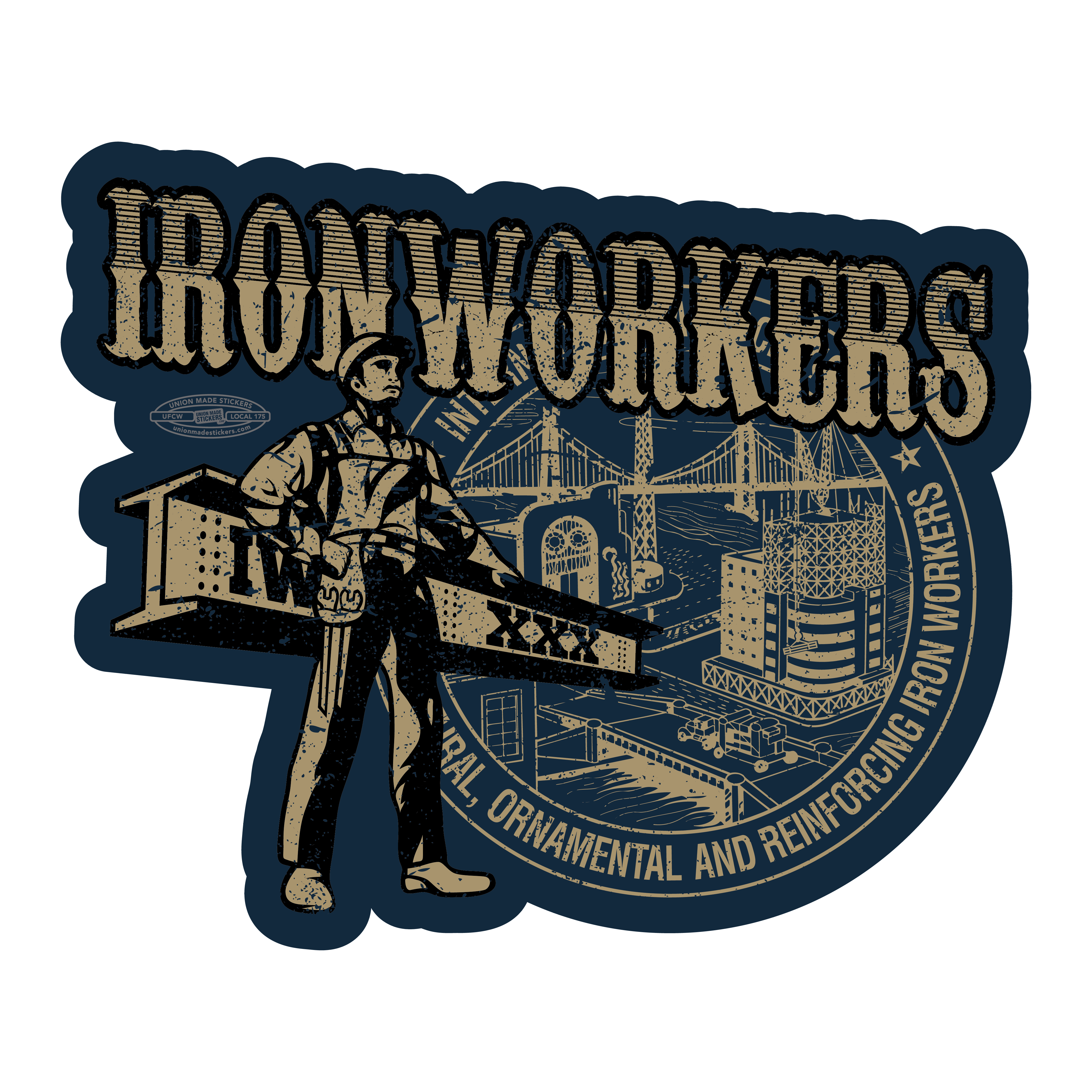 Vintage Beamman – Union Made Stickers