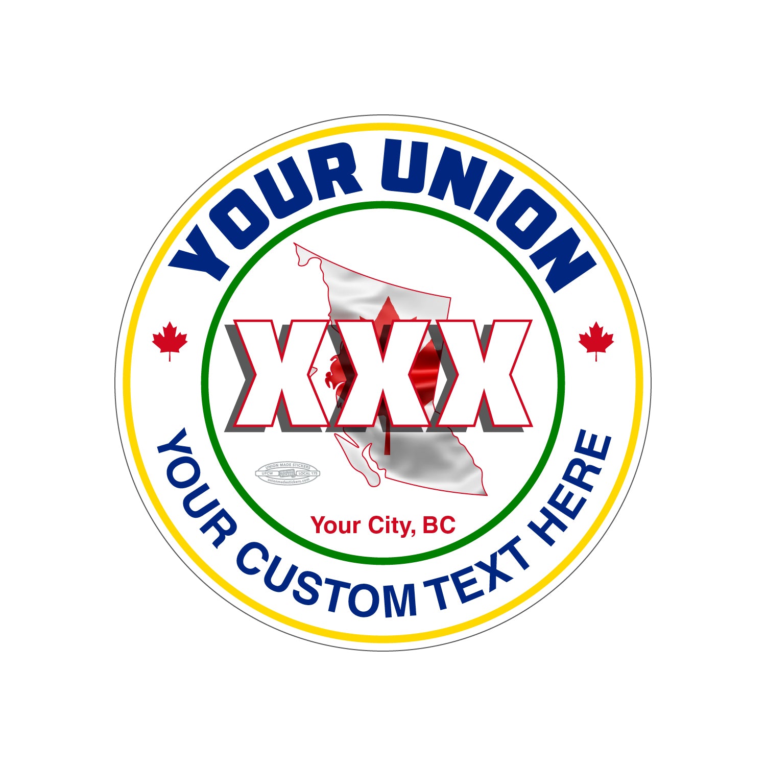 British Columbia – Union Made Stickers