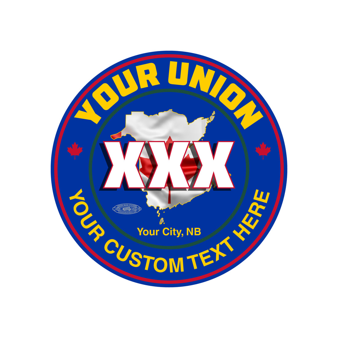 New Brunswick – Union Made Stickers