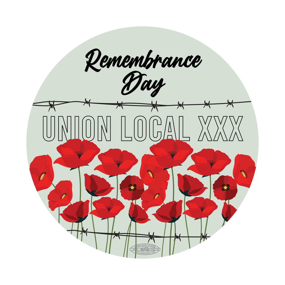 Remembrance Day Stickers – Union Made Stickers