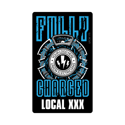 Fully Charged – Union Made Stickers