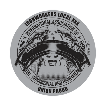 Custom Ironworker Stickers – Union Made Stickers
