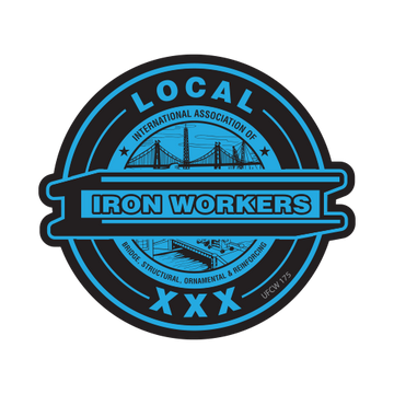 Custom Ironworker Stickers – Union Made Stickers