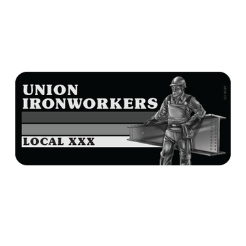 Custom Ironworker Stickers – Union Made Stickers